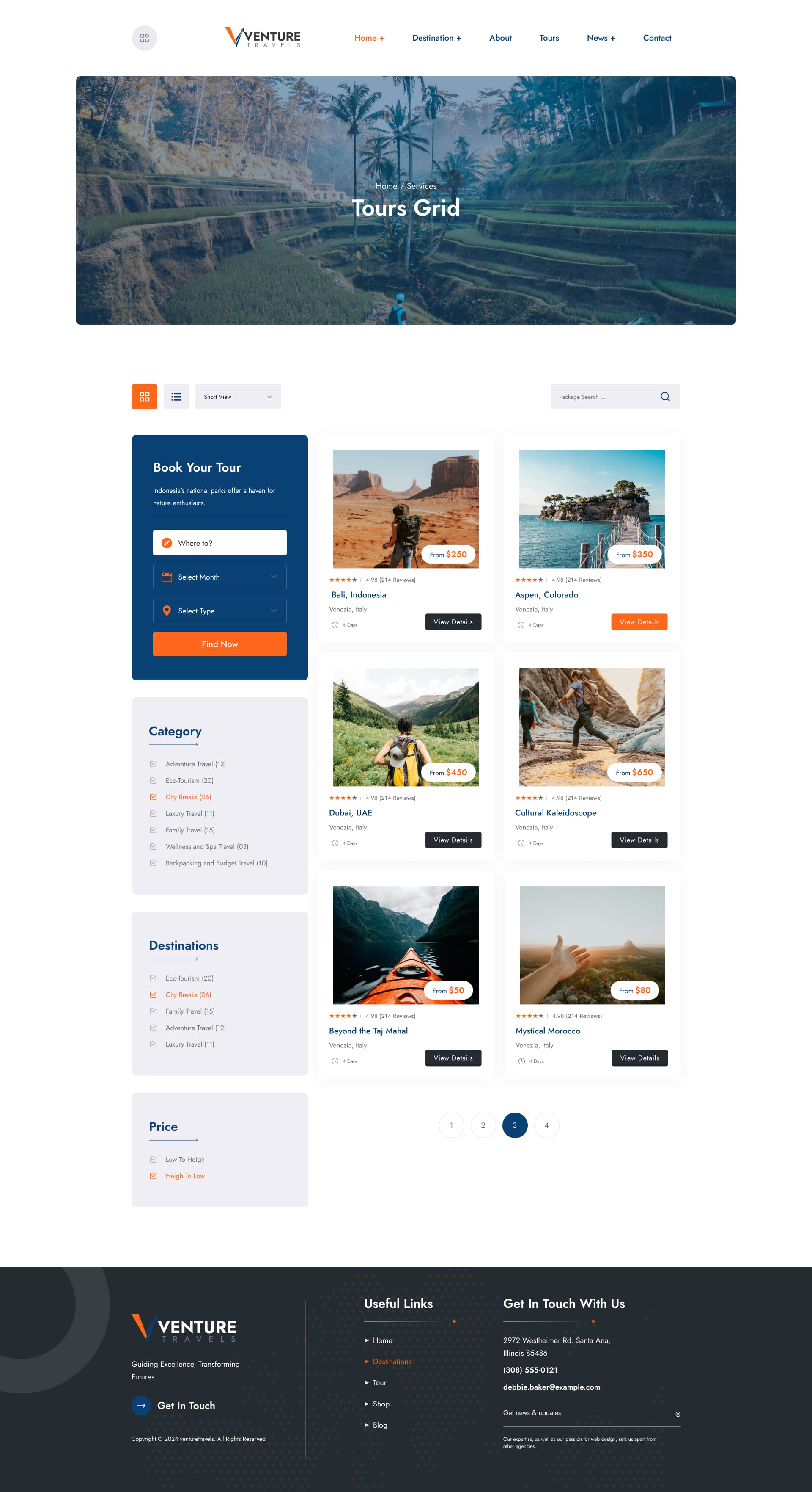 Venture - Travel & Tour Agency Figma Template by cmshaper | ThemeForest
