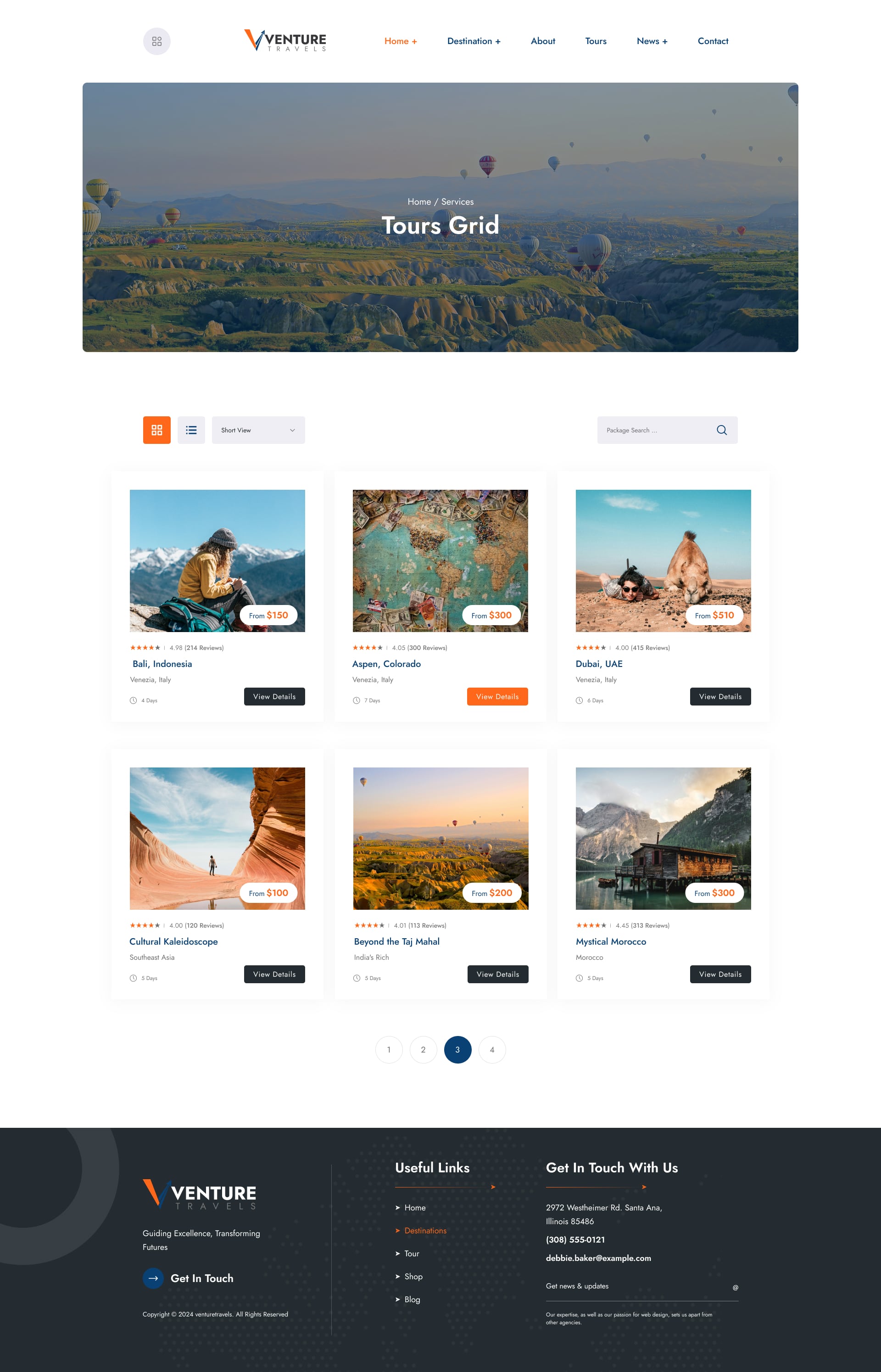 Venture - Travel & Tour Agency Figma Template by cmshaper | ThemeForest