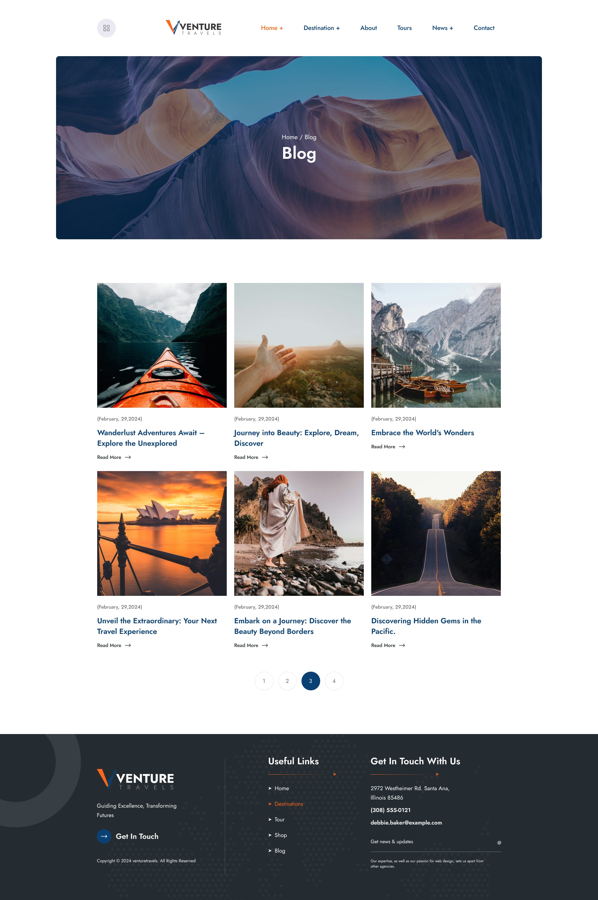 Venture - Travel & Tour Agency Figma Template by cmshaper | ThemeForest
