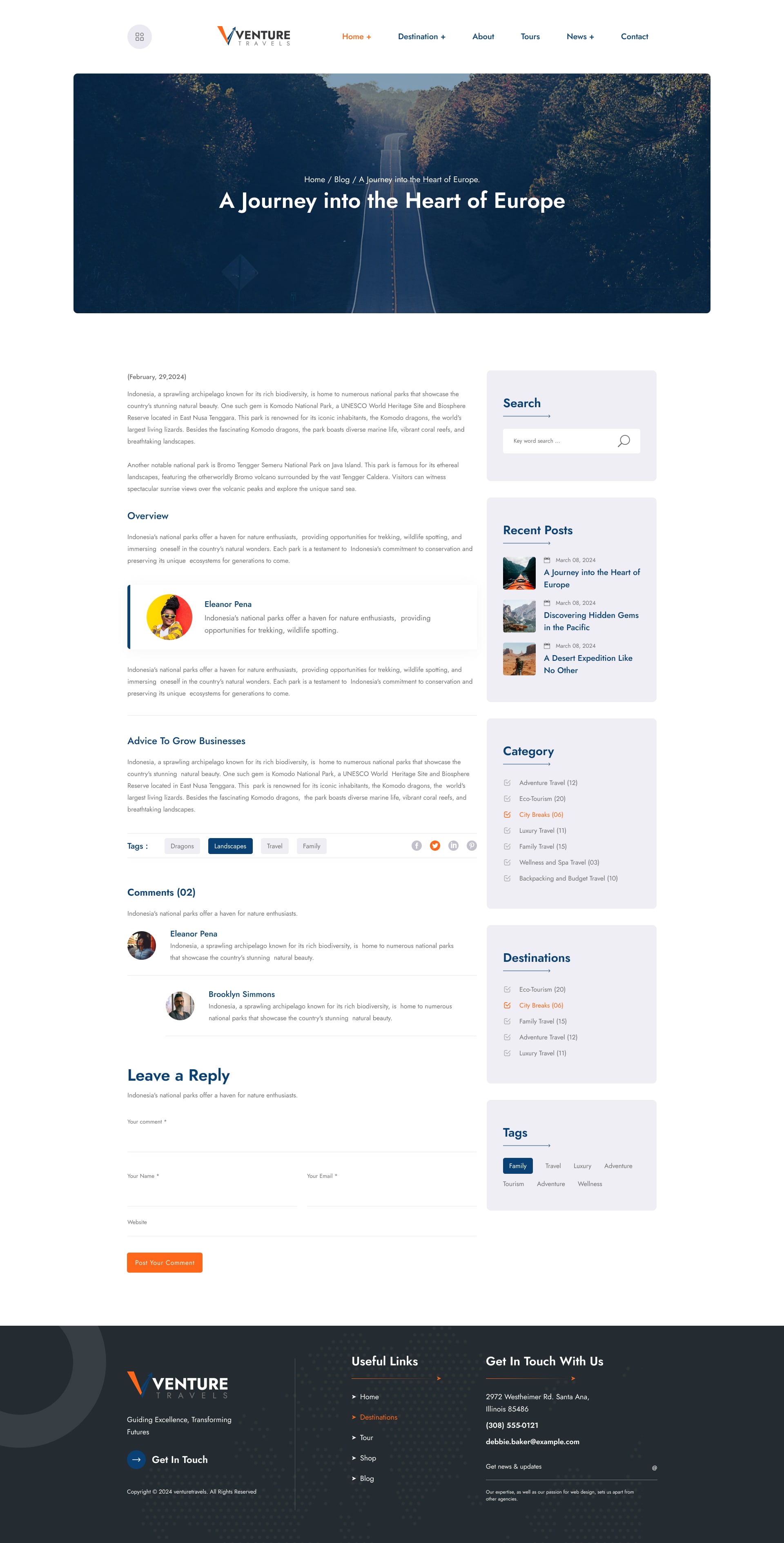 Venture - Travel & Tour Agency Figma Template by cmshaper | ThemeForest