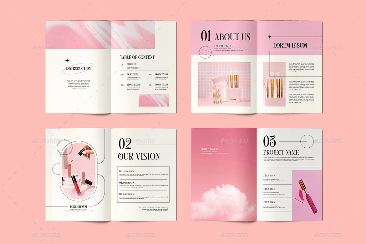 Company Profile | Cosmetics, Print Templates | GraphicRiver