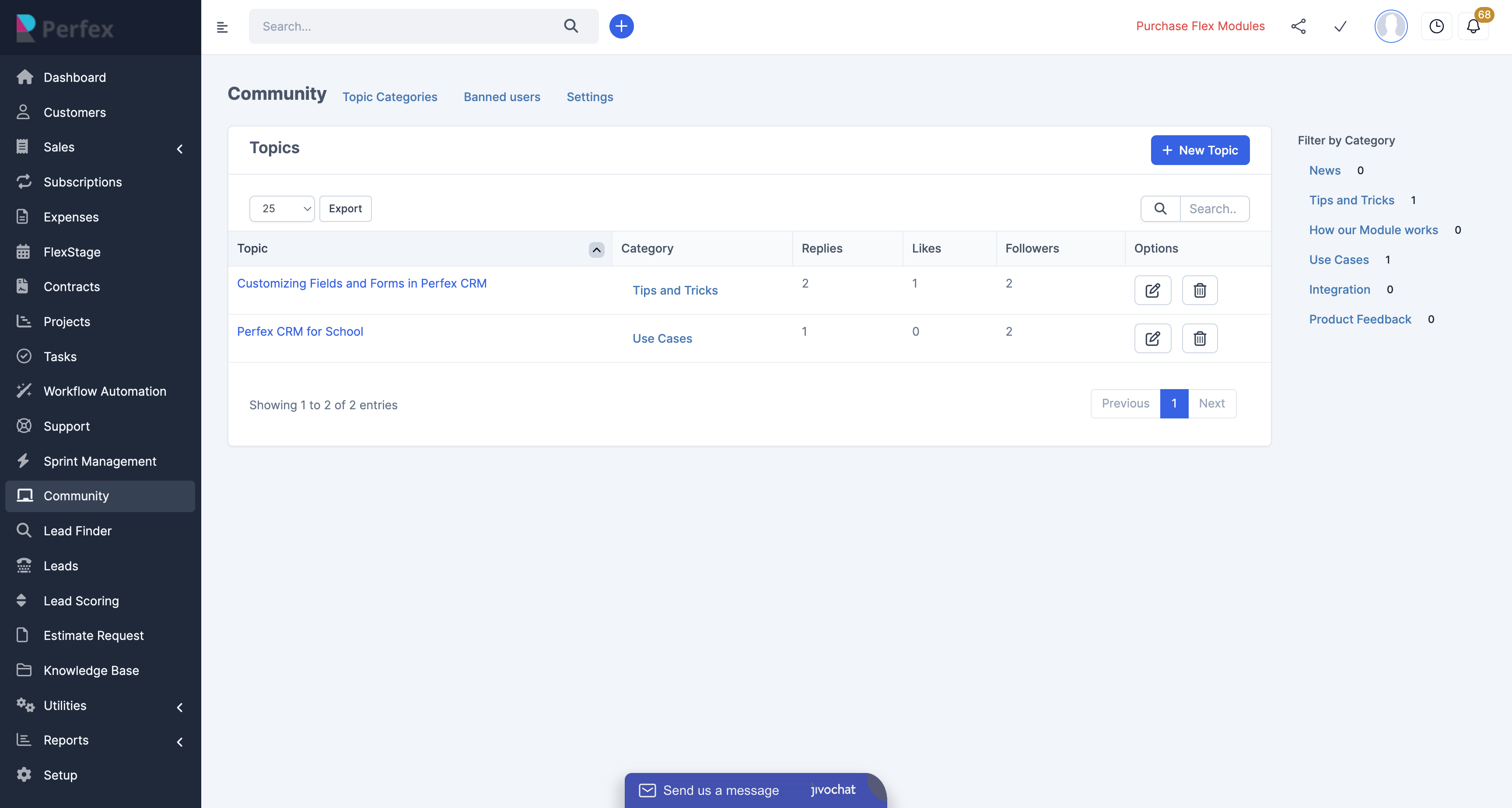 Discussion and Community Forum Module for Perfex by flexibyte88 | CodeCanyon