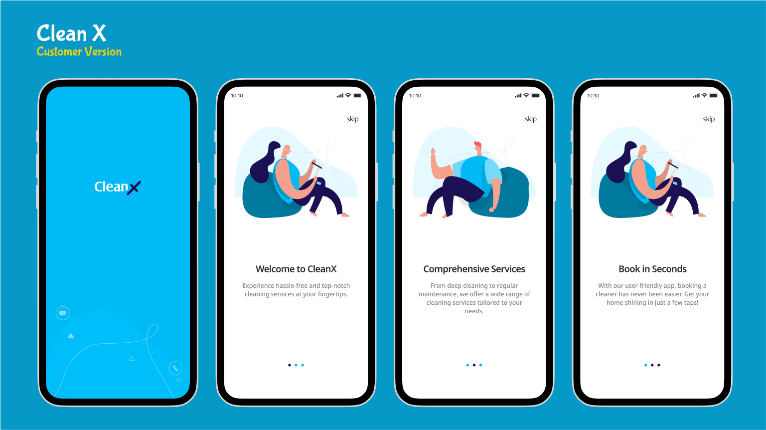 Flutter CleanX App by freebizoffer | CodeCanyon