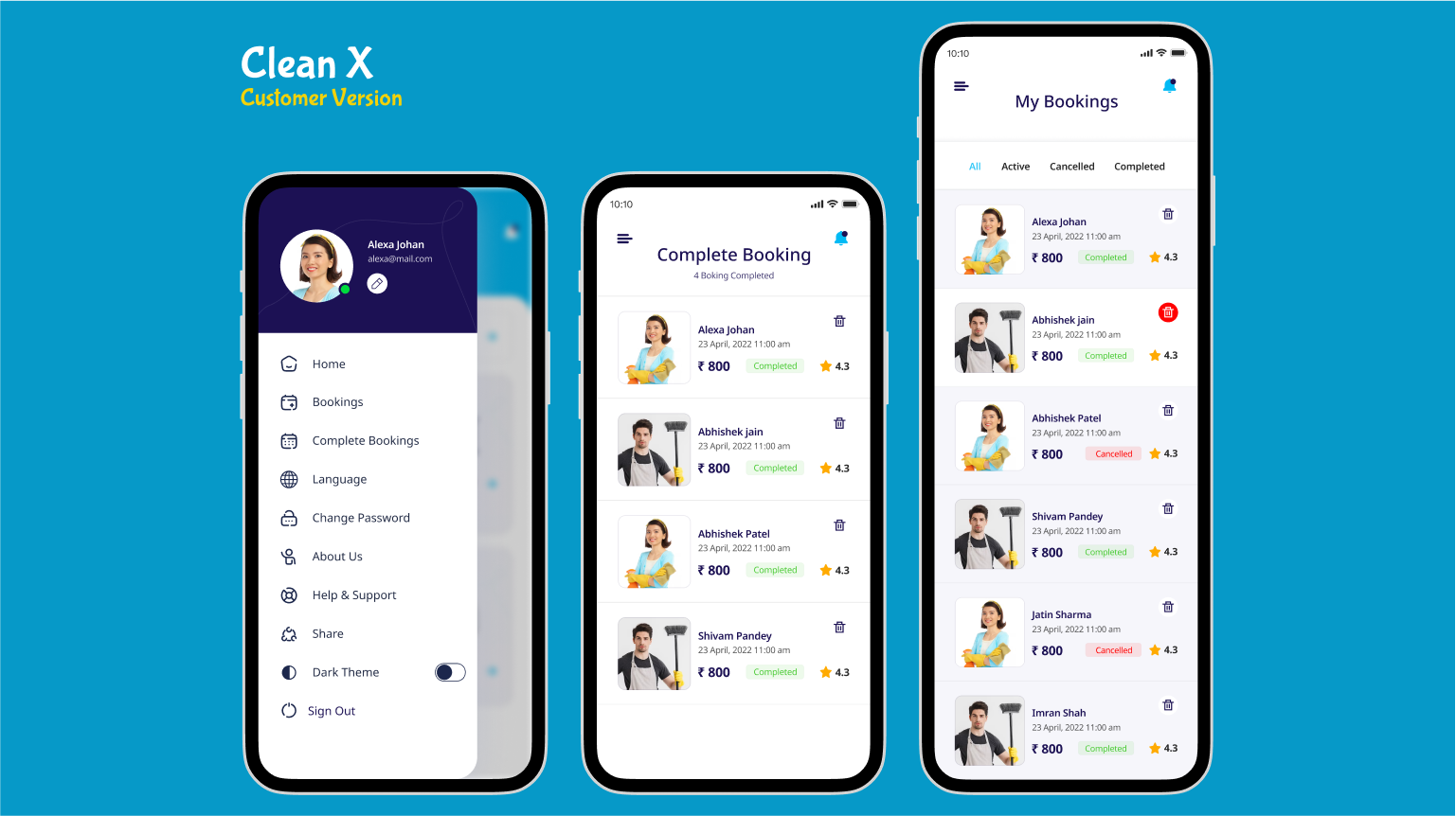 Flutter CleanX App by freebizoffer | CodeCanyon