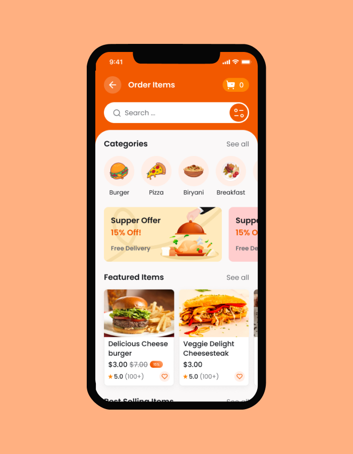 Food Table-QR Code Restaurant & Online Food Ordering Flutter App UI Kit ...