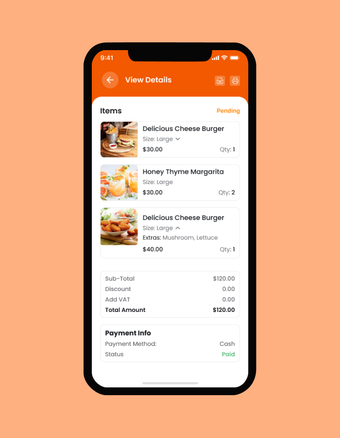 Food Table-QR Code Restaurant & Online Food Ordering Flutter App UI Kit by Acnoo
