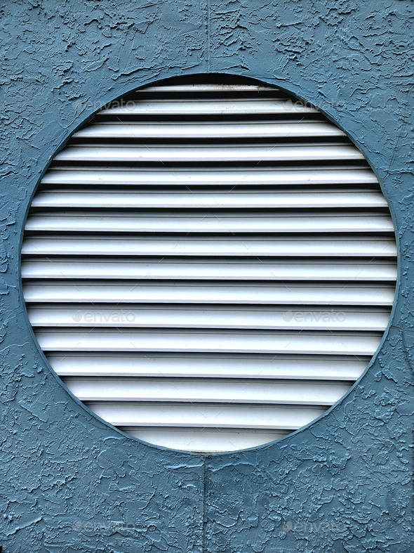 Geometric abstract circle of HVAC vent. Stock Photo by Beachbumledford