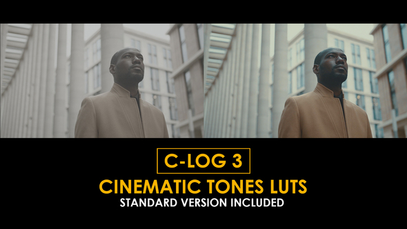 C-Log3 Cinematic Tones and Standard Color LUTs, Apple Motion Templates