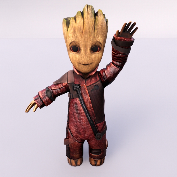 3d Character Groot by antonprast14 | 3DOcean
