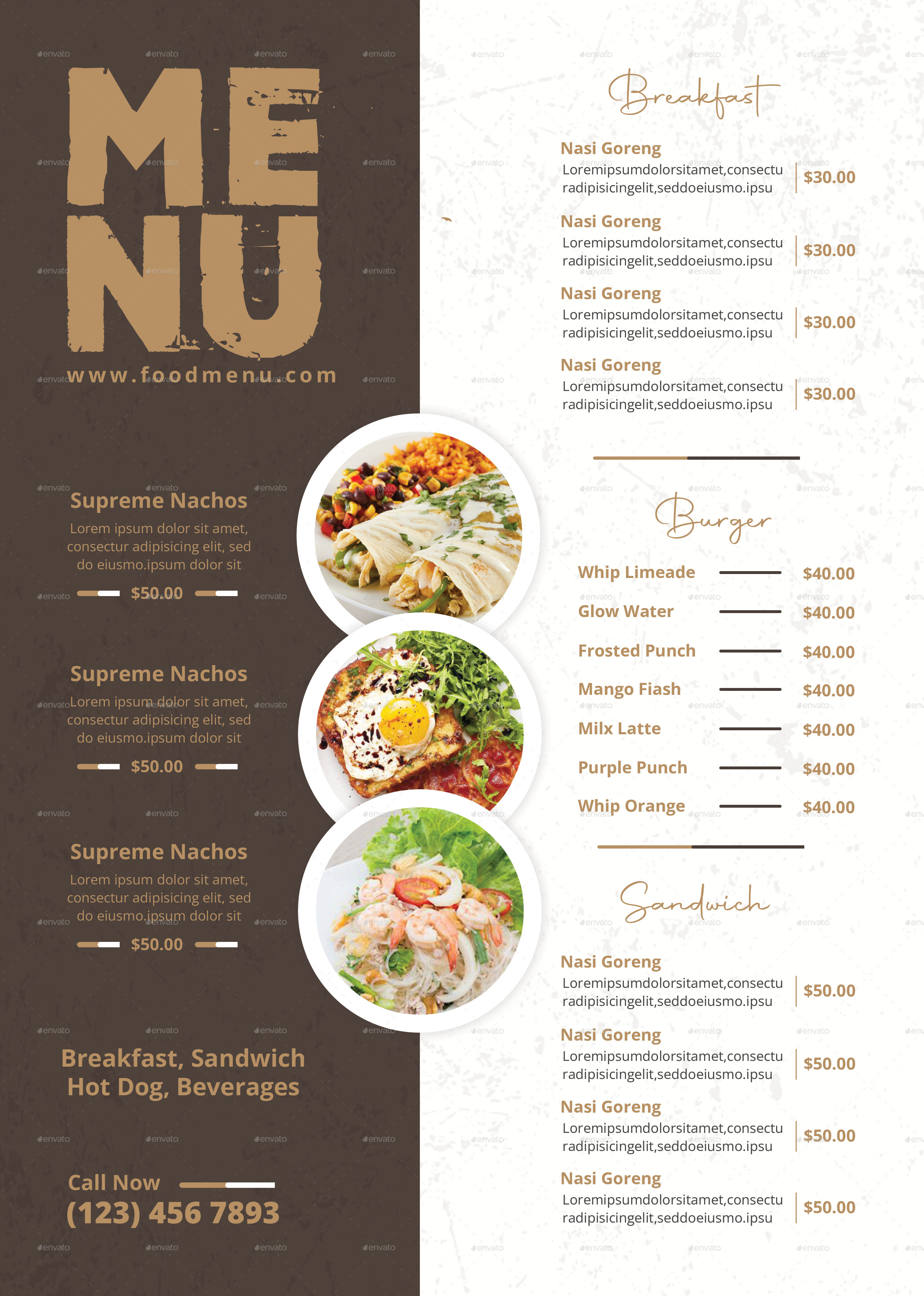 Food menu Bundle, Print Templates | GraphicRiver