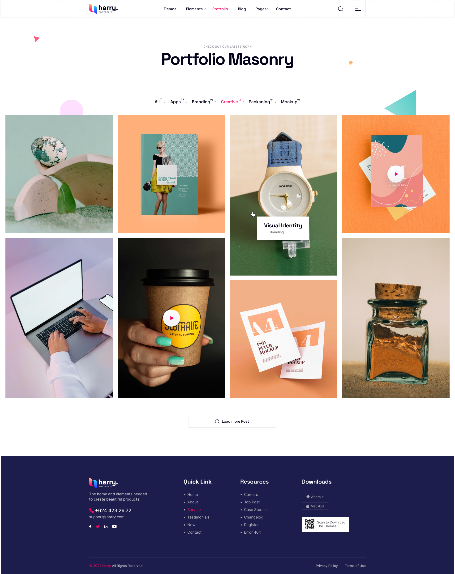 Harry – Creative Agency & Portfolio Figma Template by AQLOVA | ThemeForest