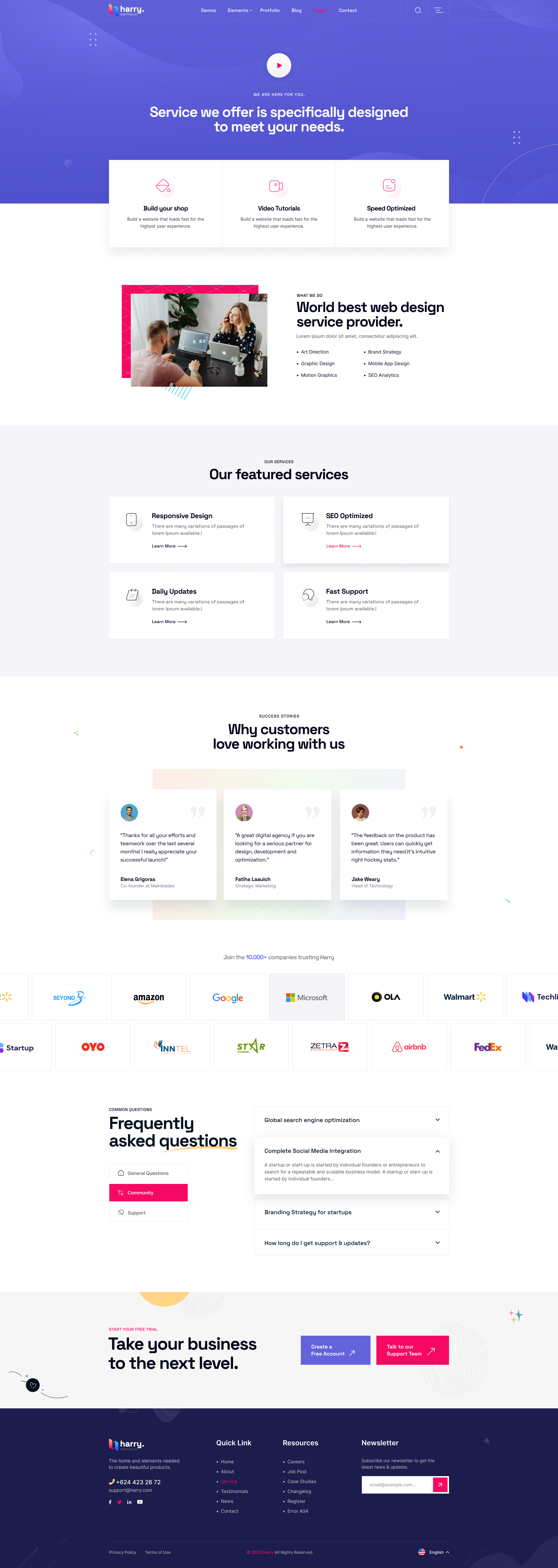 Harry – Creative Agency & Portfolio Figma Template by AQLOVA | ThemeForest
