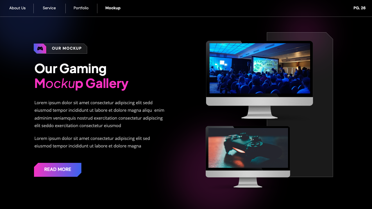 Thunder - Gaming Theme Google Slides Template, Presentation Templates