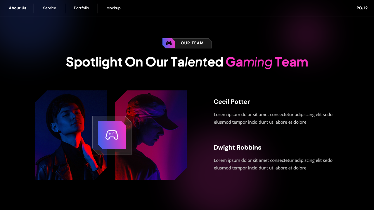 Thunder - Gaming Theme PowerPoint Template, Presentation Templates