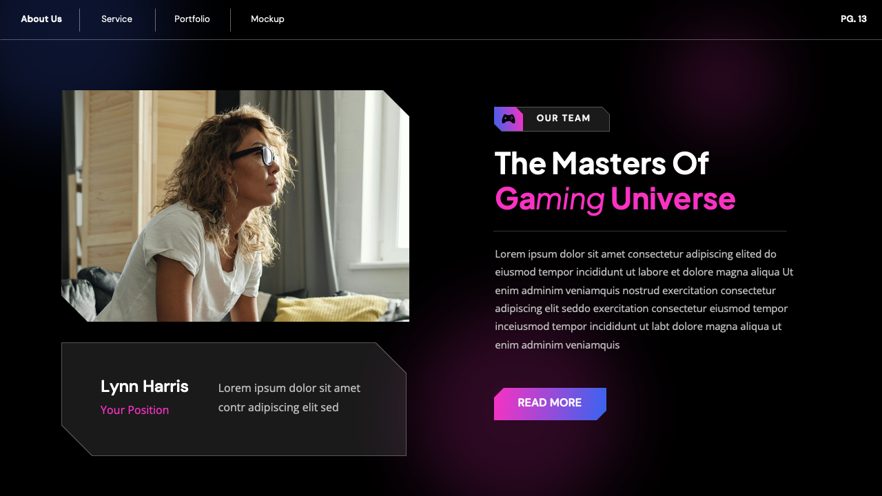 Thunder - Gaming Theme PowerPoint Template, Presentation Templates