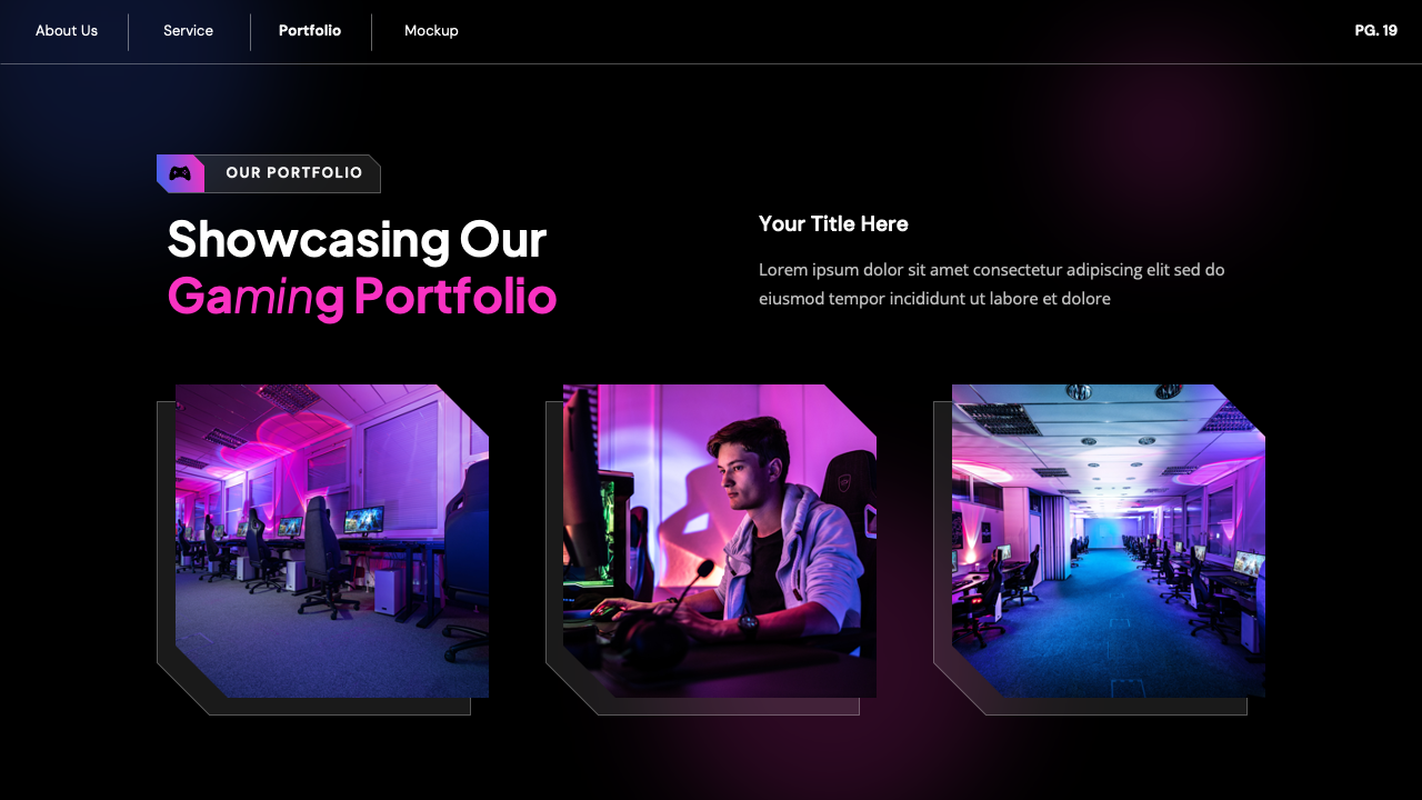 Thunder - Gaming Theme PowerPoint Template, Presentation Templates