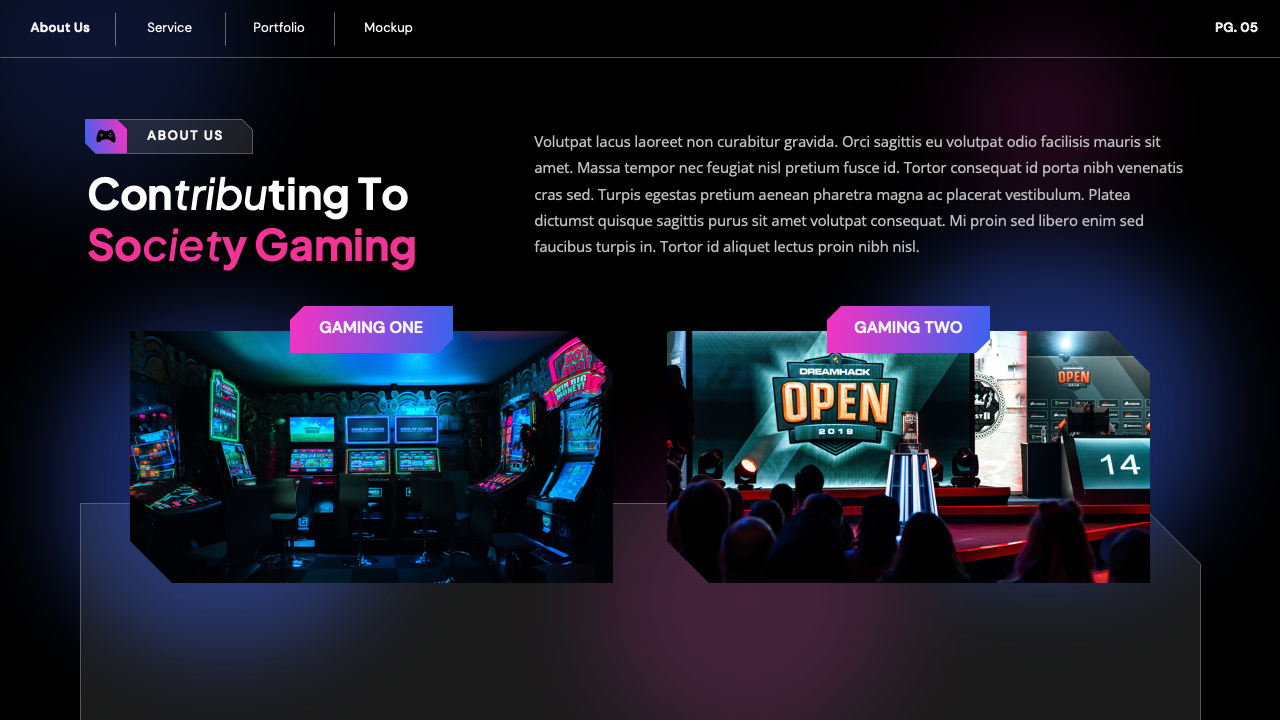 Thunder - Gaming Theme PowerPoint Template, Presentation Templates