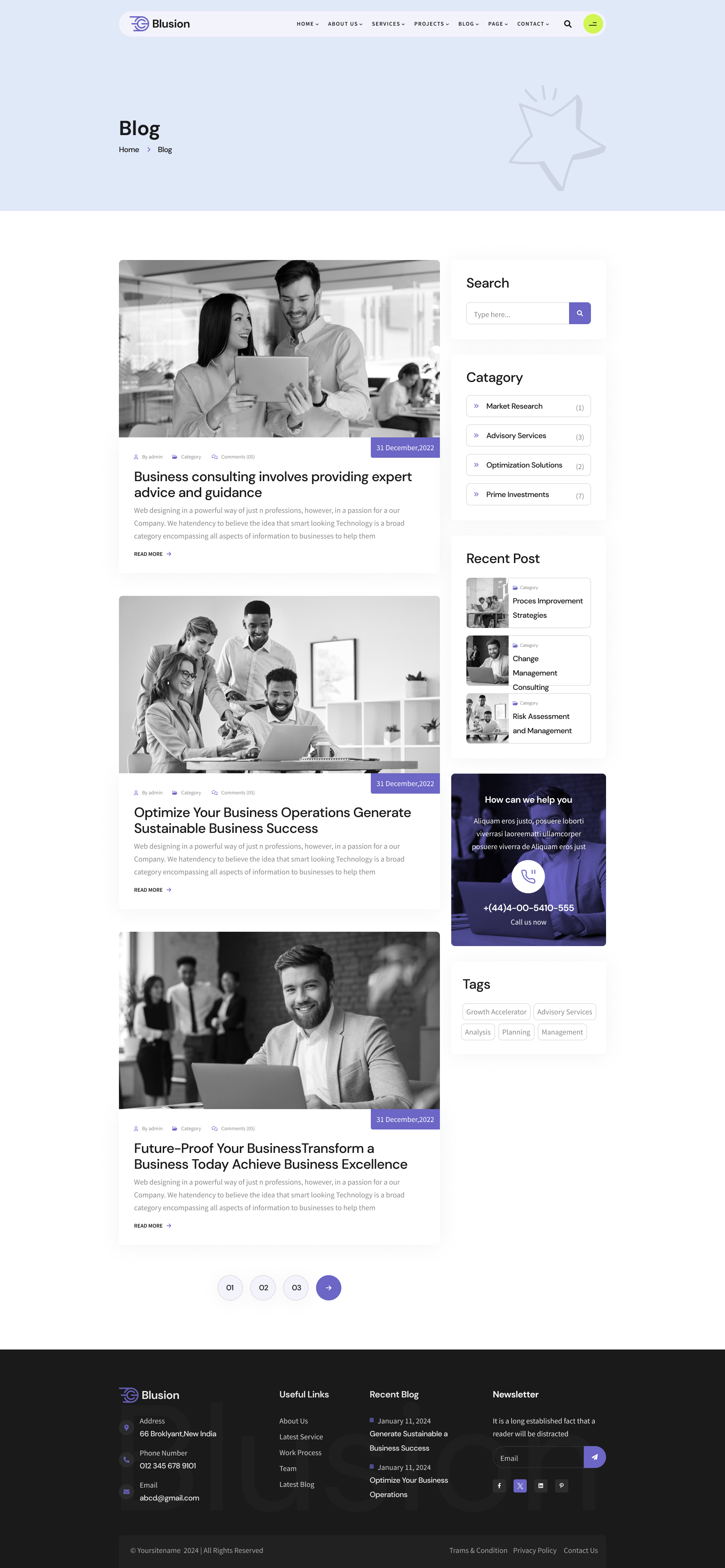 Blusion - Business Consulting Figma Template by Mugli | ThemeForest