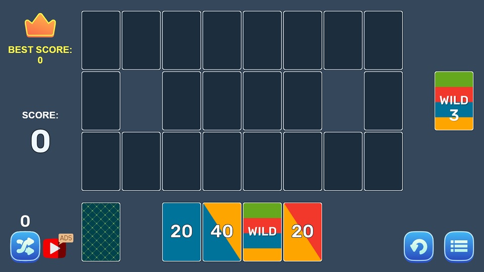 Color Cards puzzle. Construct 3. Html5 & Mobile (AdMob) by 10000001