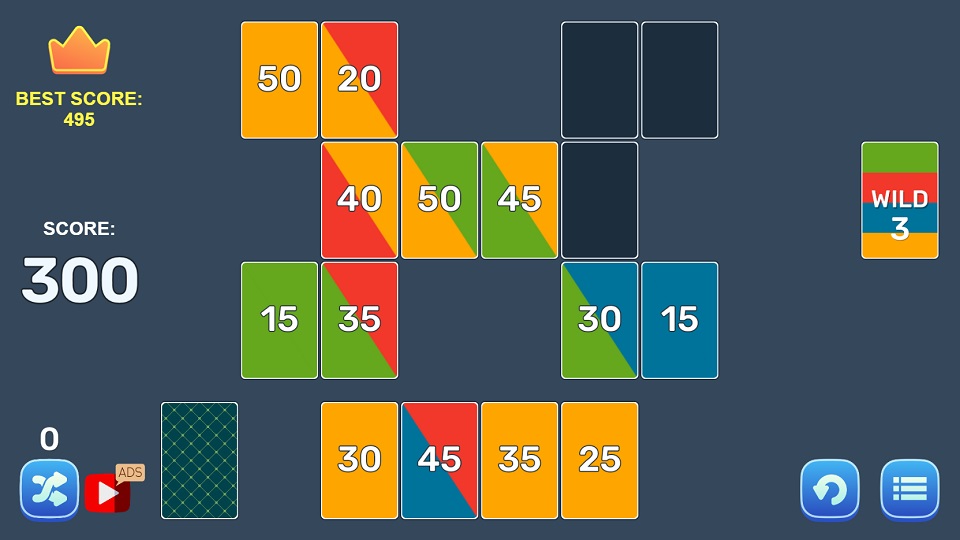 Color Cards puzzle. Construct 3. Html5 & Mobile (AdMob) by 10000001