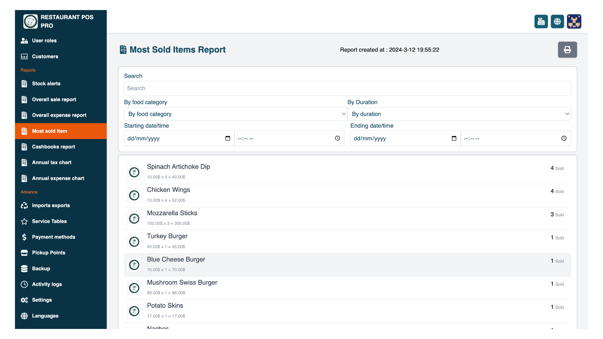 Restaurant POS Pro - Restaurant management system with kitchen and bar ...