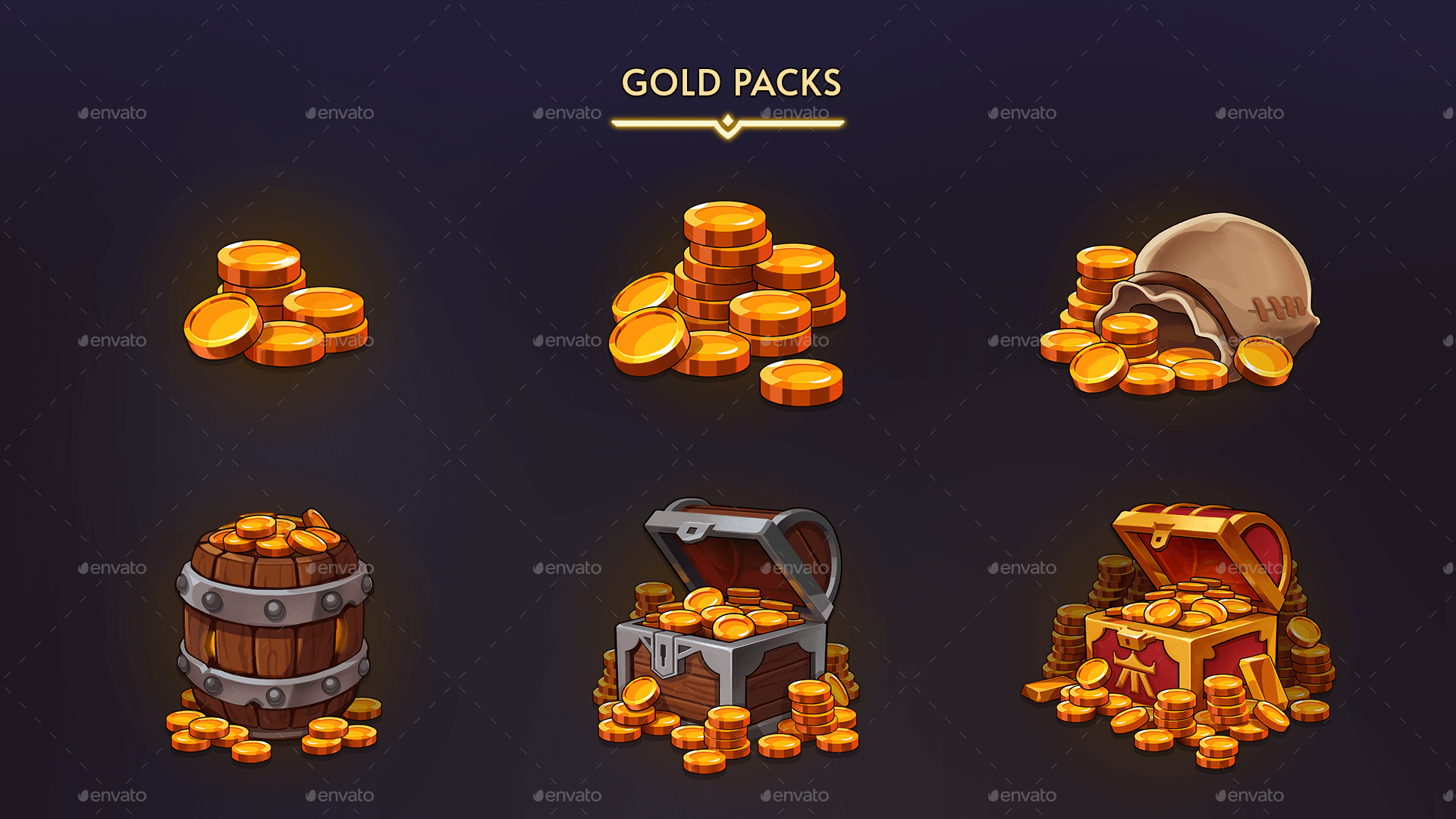 GUI Pro - Fantasy RPG, Game Assets | GraphicRiver