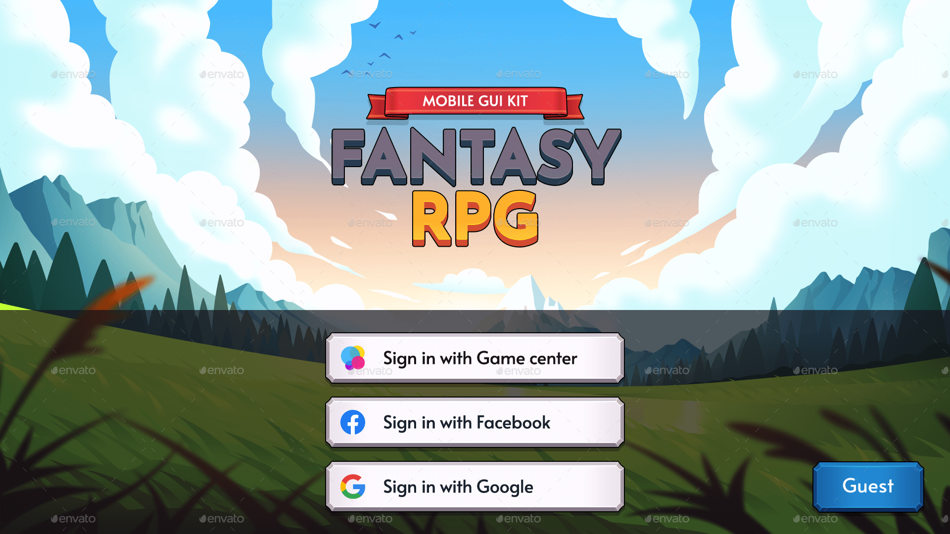 GUI Pro - Fantasy RPG, Game Assets | GraphicRiver