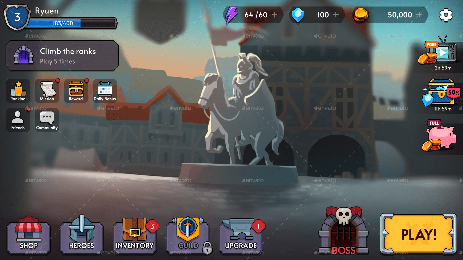 GUI Pro - Fantasy RPG, Game Assets | GraphicRiver