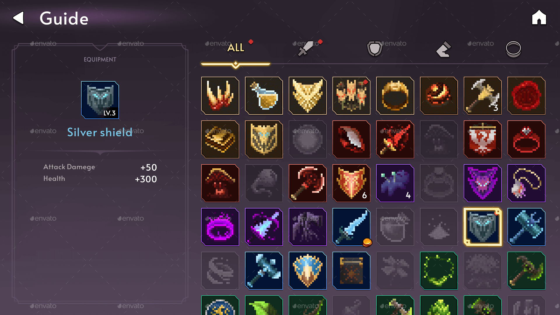 GUI Pro - Fantasy RPG, Game Assets | GraphicRiver