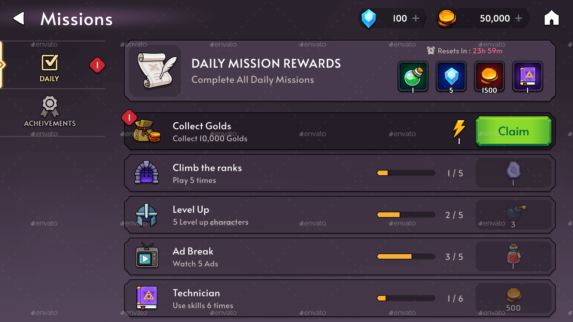GUI Pro - Fantasy RPG, Game Assets | GraphicRiver