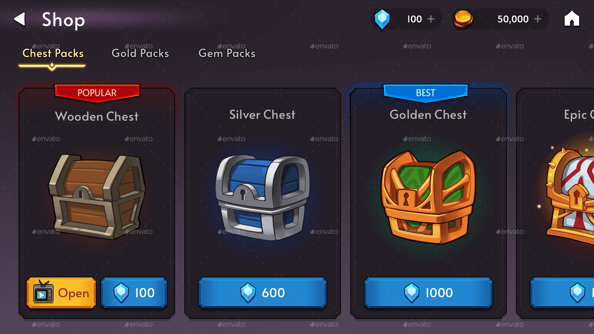 GUI Pro - Fantasy RPG, Game Assets | GraphicRiver