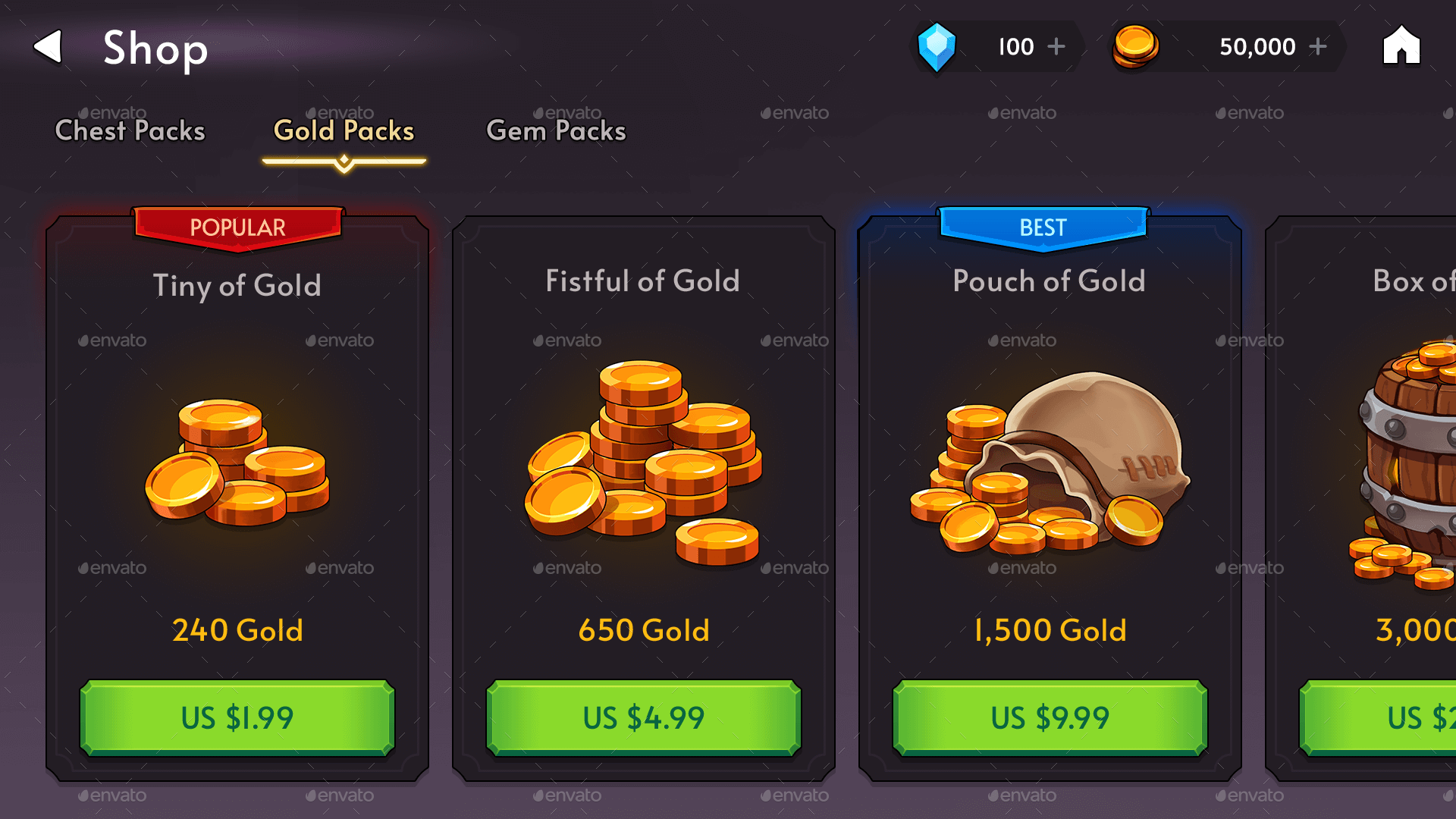 GUI Pro - Fantasy RPG, Game Assets | GraphicRiver