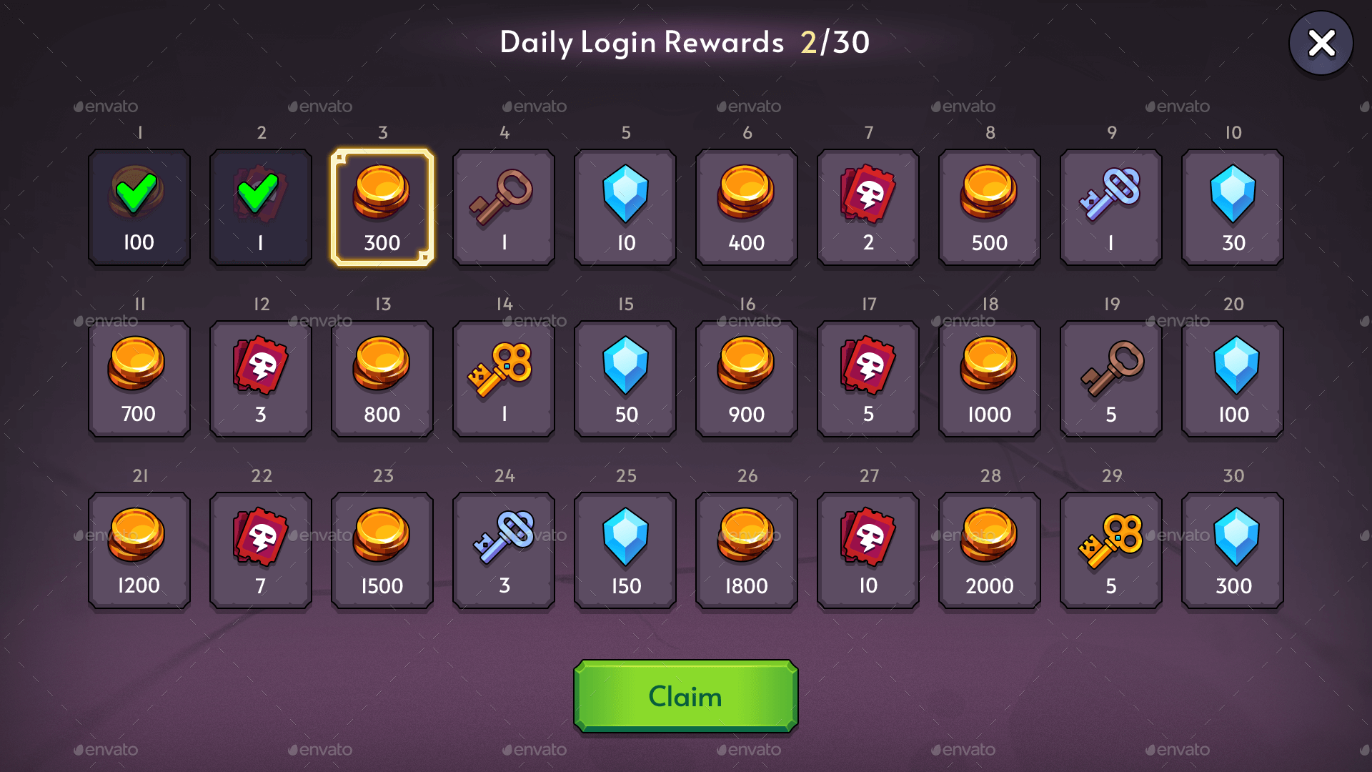 GUI Pro - Fantasy RPG, Game Assets | GraphicRiver