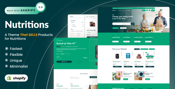 Nutrition - Dietitian & Wellness Shopify 2.0 Theme by WorkDo | ThemeForest