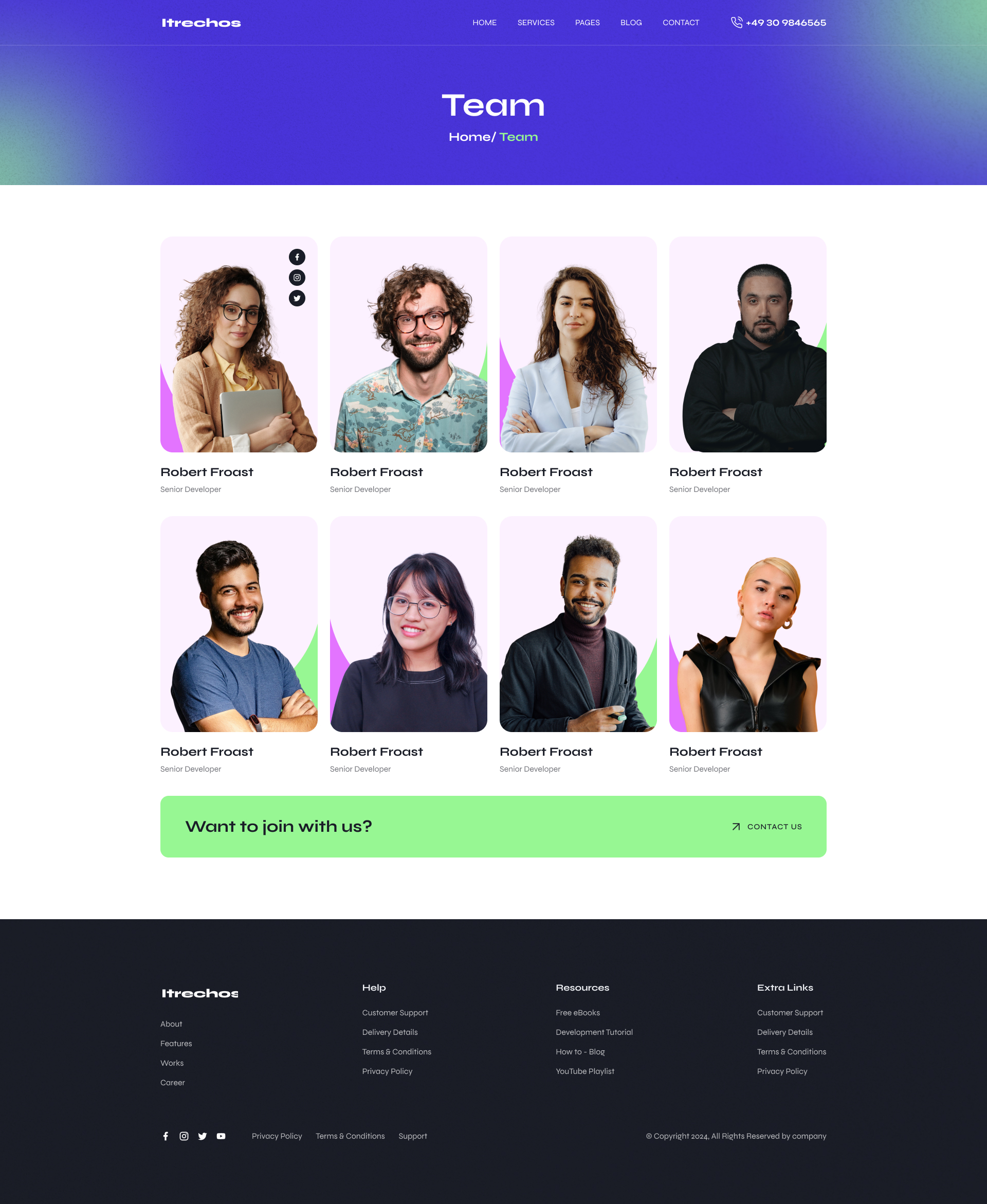 Itrechos - It Solution & Technology Website Figma Template by Design-art