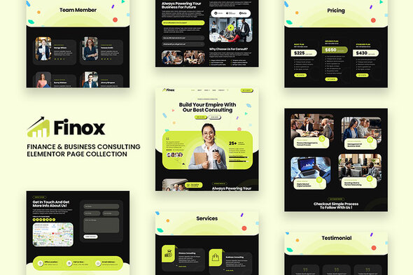 Finox - Finance & Business Consulting Elementor Template Kit by EXperthemes