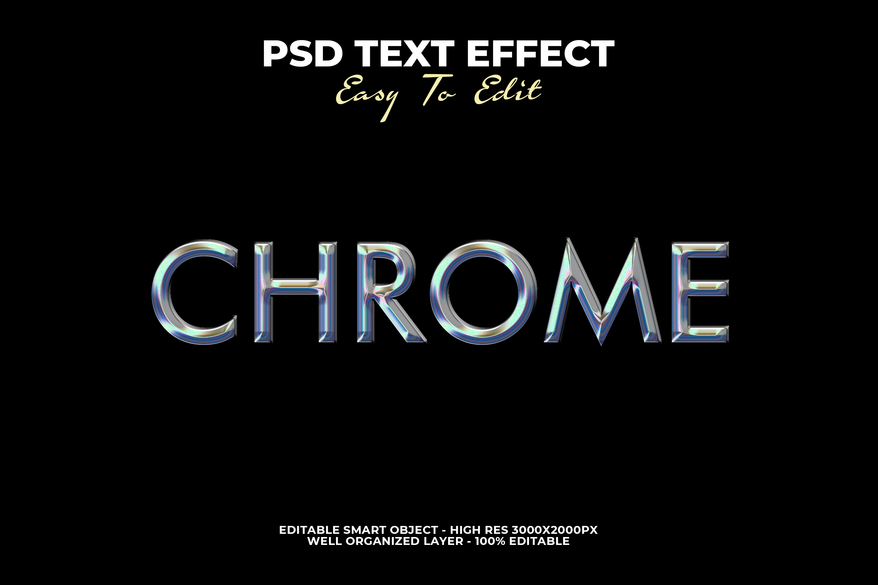 Chrome Text Effect, Add-ons | GraphicRiver