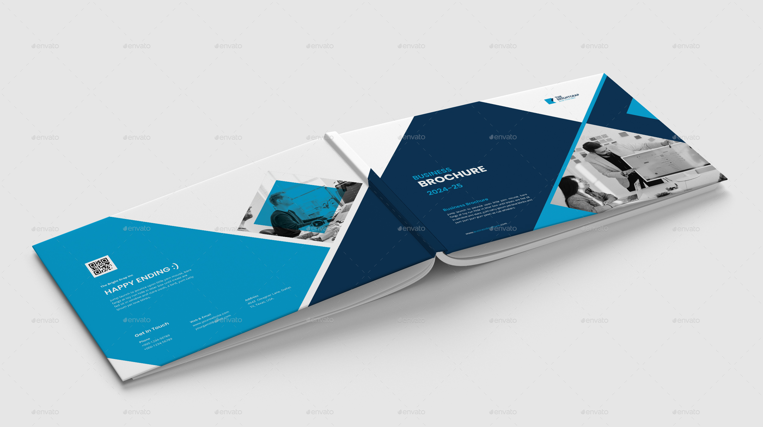 Horizontal Company Profile Brochure Word, Print Templates | GraphicRiver