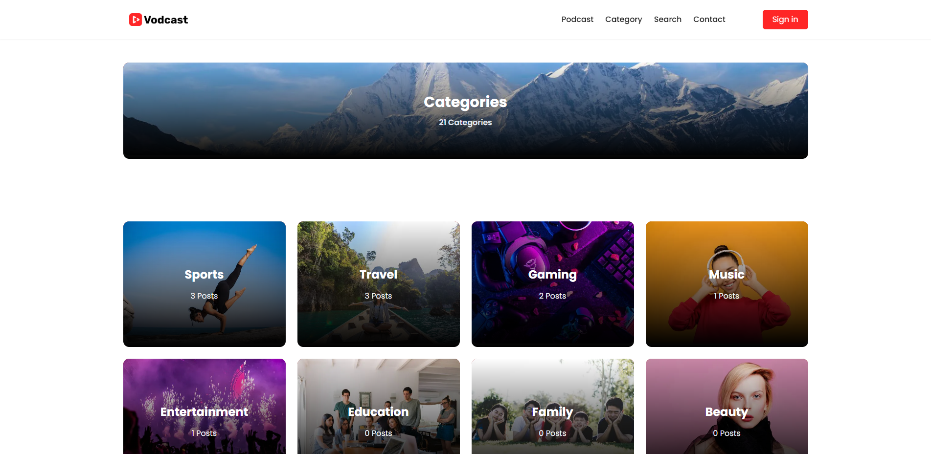Vodcast - Full Stack Video Podcast Next.js App by Prexius | CodeCanyon