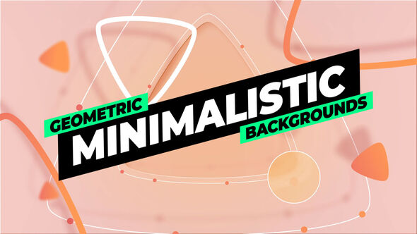 Geometric Minimalistic Backgrounds, After Effects Project Files | VideoHive
