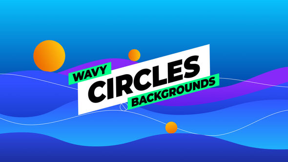 Wavy Circles Backgrounds, After Effects Project Files | VideoHive