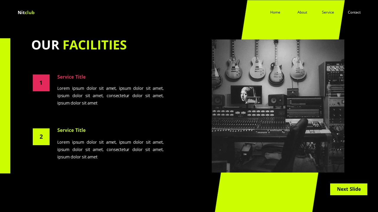 Nitclub - Music Keynote Templates, Presentation Templates | GraphicRiver