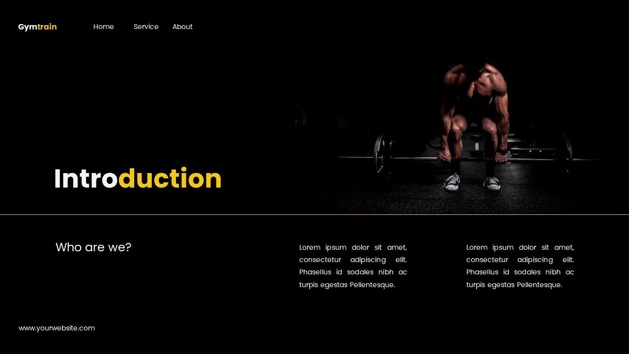 Gymtrain - Gym Google Slide Templates, Presentation Templates ...