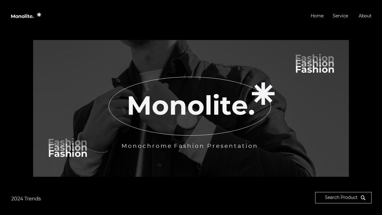 Monolite - Monochrome Powerpoint Templates, Presentation Templates