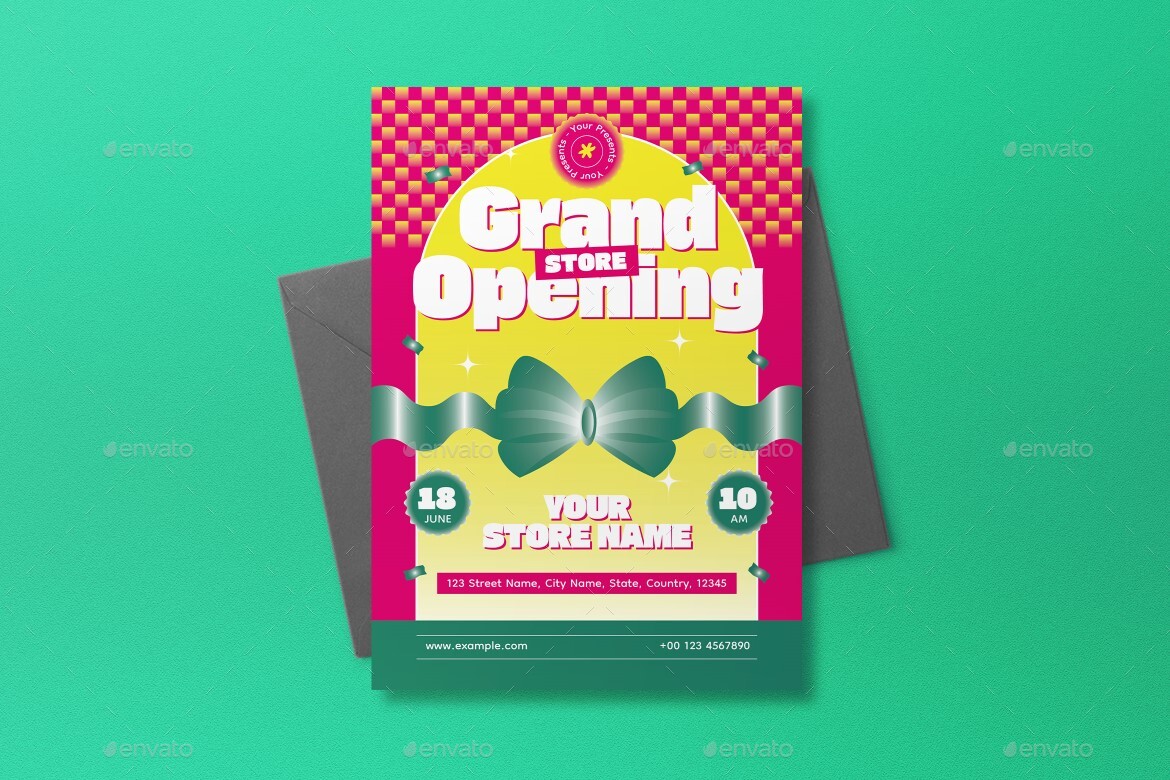 Pink Utilitarian Grand Opening Store Invitation, Print Templates ...