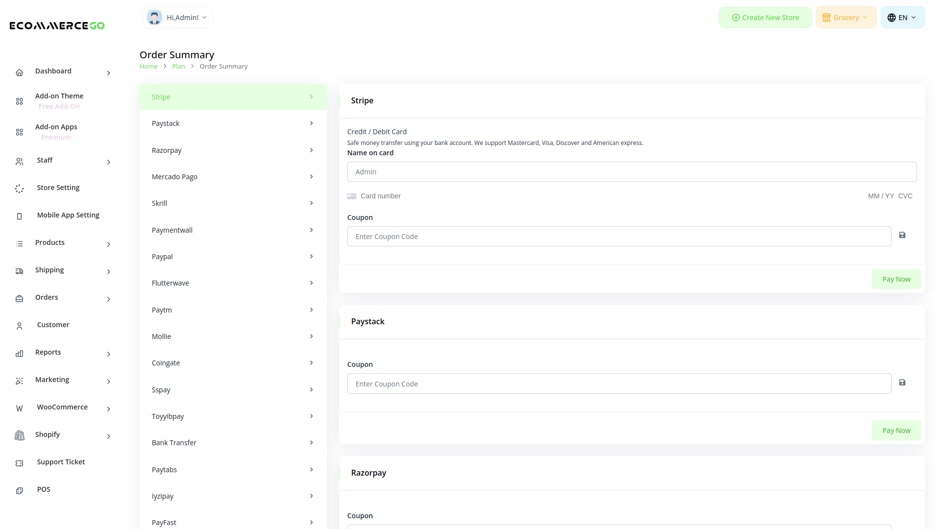 eCommerceGo SaaS - eCommerce Store with Multi theme and Multi Store by RajodiyaInfotech
