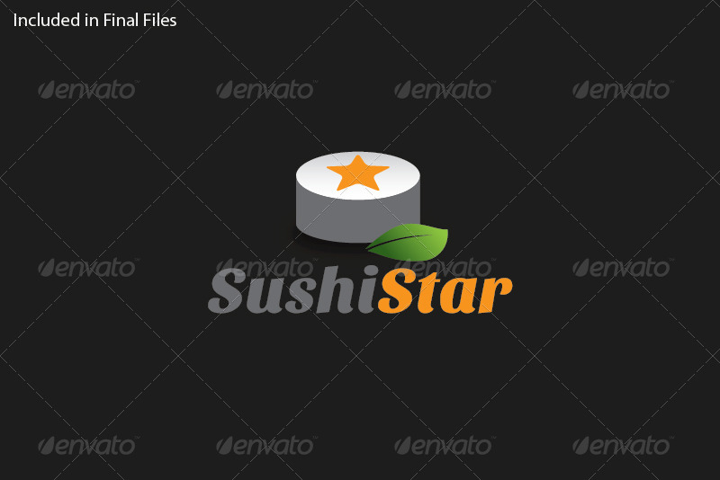 Sushi Star Logo Template, Logo Templates | GraphicRiver