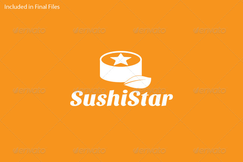 Sushi Star Logo Template, Logo Templates | GraphicRiver