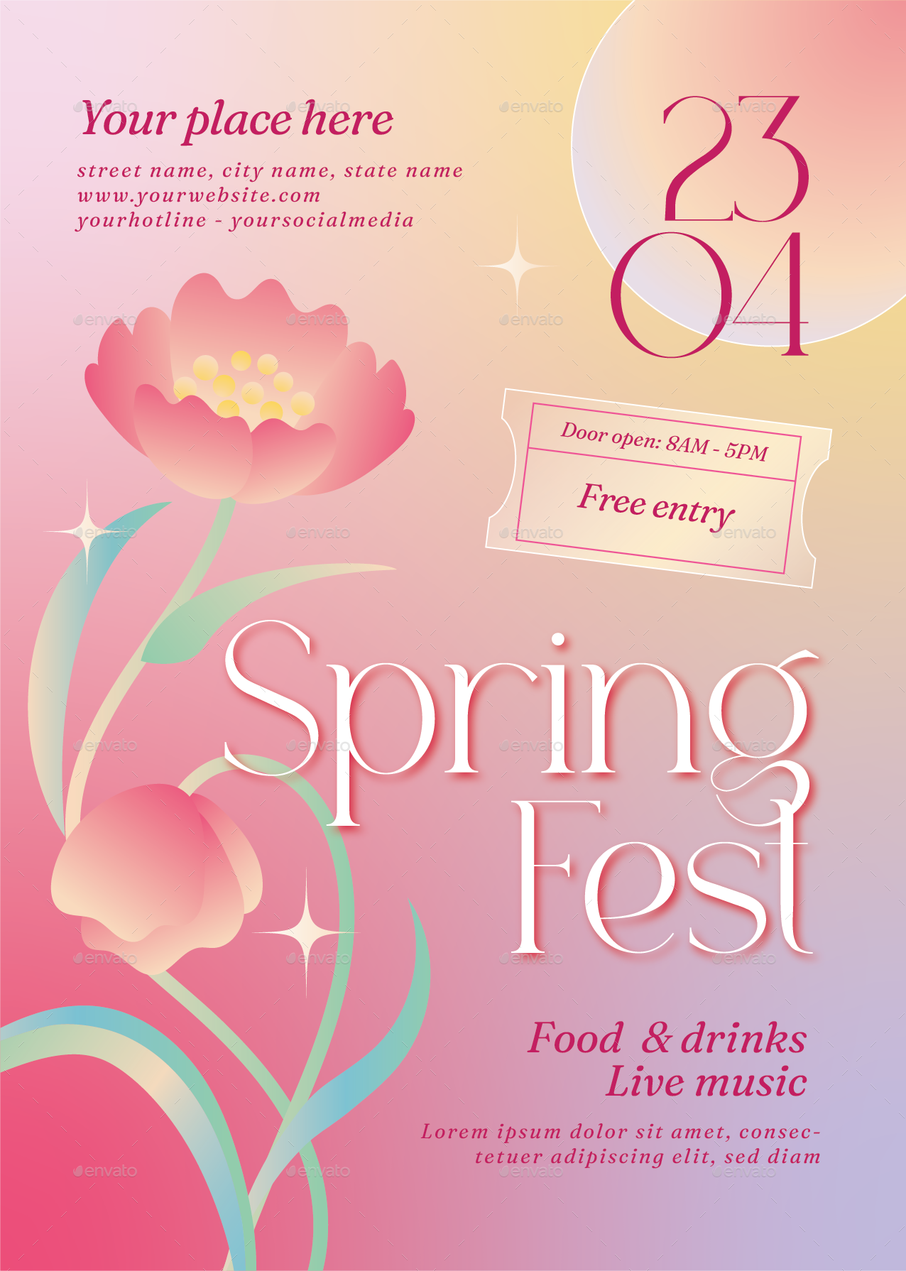 Spring Festival Flyer, Print Templates | GraphicRiver
