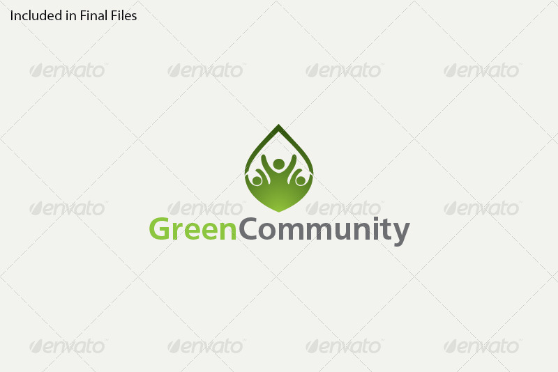 Green Community Logo Template by FoxxelGraphics | GraphicRiver